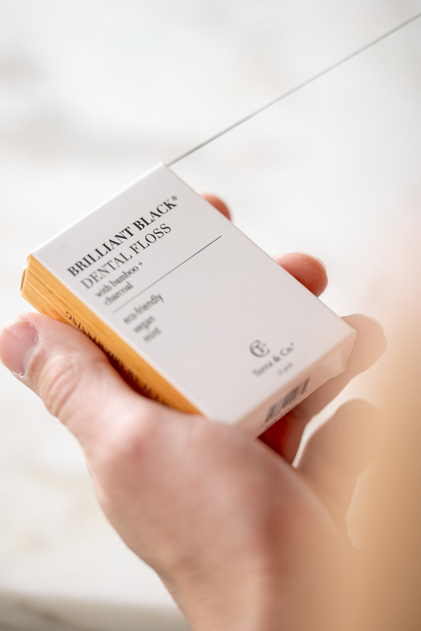 Brilliant Black® Floss – Whitens Between Teeth Naturally | Terra & Co.