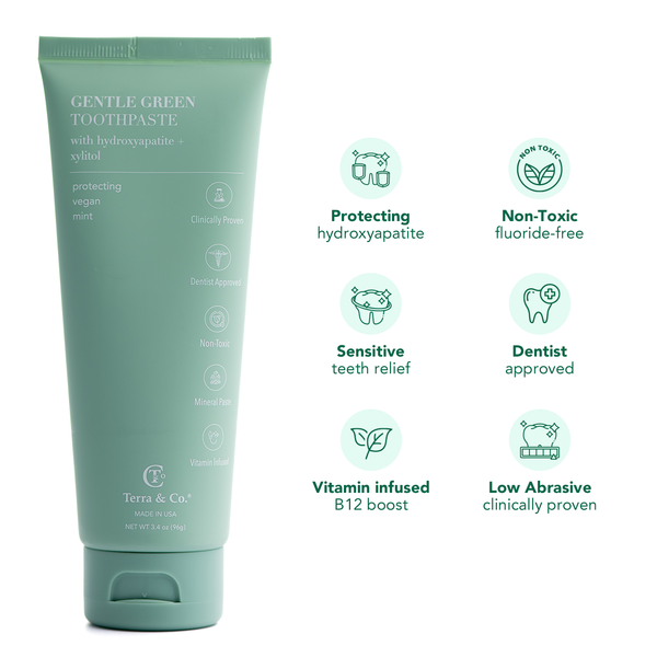 Gentle Green Toothpaste – Fluoride-Free Sensitivity Relief with ...